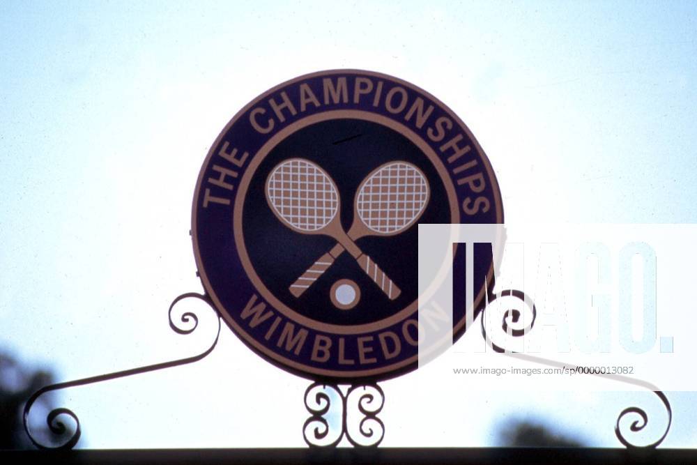 Symbolfoto - Feature - das Emblem von Wimbledon Tennis The Championship ...