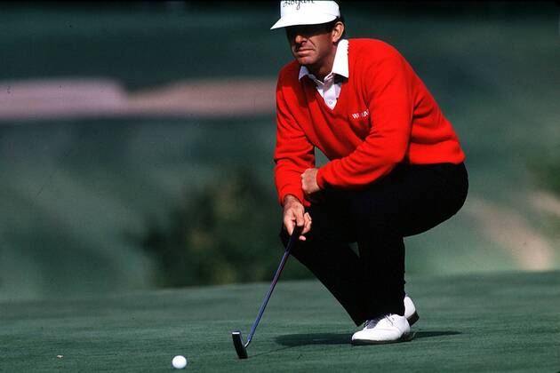 Golfprofi Chip Beck peilt das Loch an Golf Herren Profis, Profigolf ...