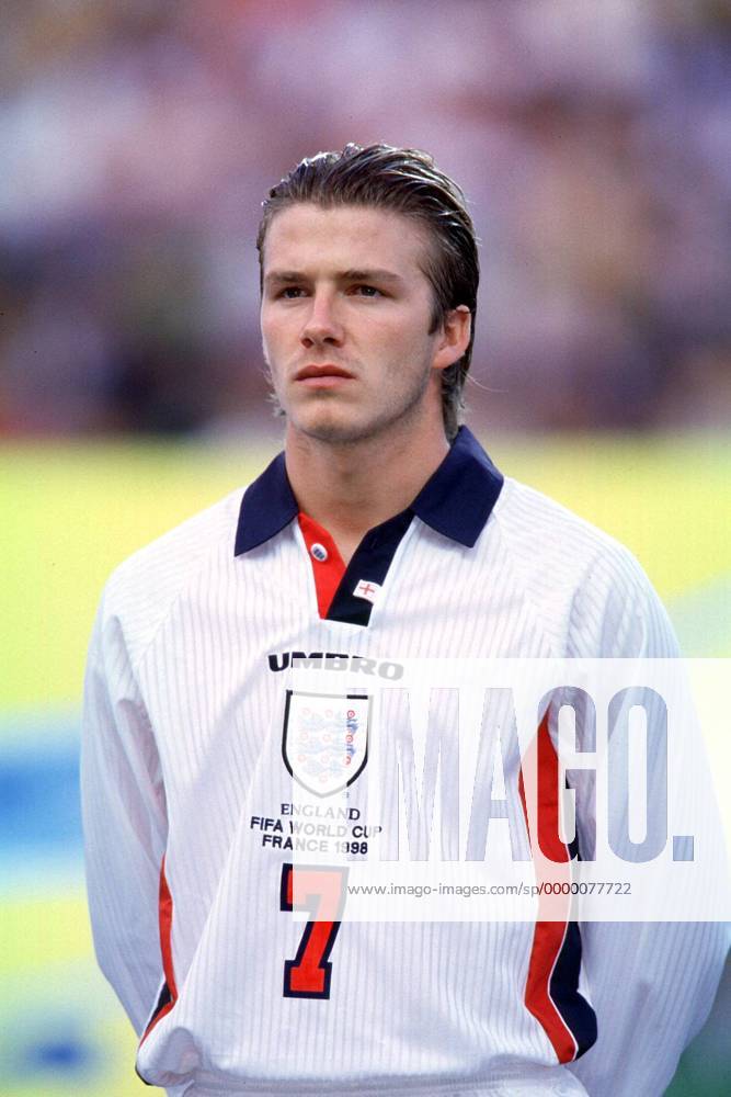 Der Engländer David Beckham im Porträt Fußball WM Herren ...