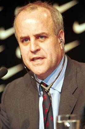 Sam Weiss, General Manager von Nike Europe bei der Pressekonferenz zur ...