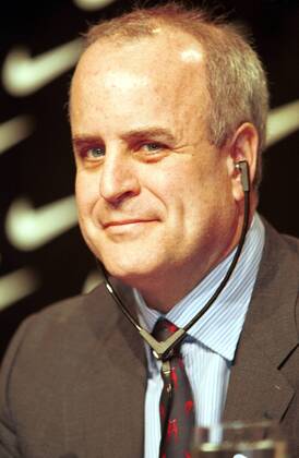 Sam Weiss, General Manager von Nike Europe bei der Pressekonferenz zur ...