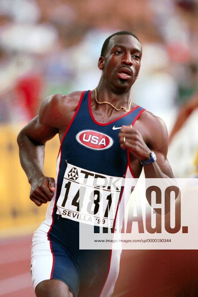 Michael Johnson (USA) auf der Strecke Leichtathletik WM Herren ...