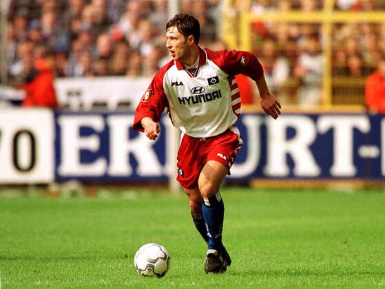 Nico Kovac am Ball Fußball 1. BL Herren Saison 1999 2000, Bayern ...