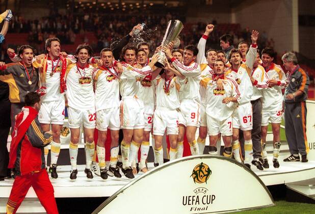 Galatasaray Istanbul feiert den Europapokalsieg Fußball EC 3 Herren ...