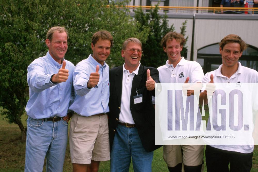 V.l. n. r.: Roland Gäbler Rene Schwall, Sponsor-Sprecher Rohwedder ...