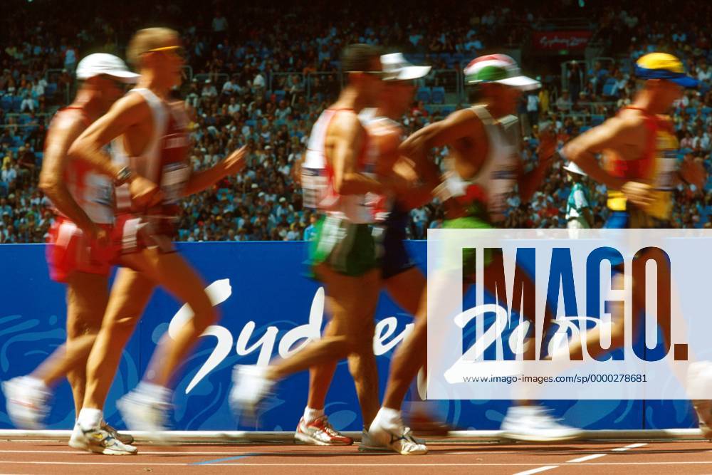 Die 20km Geher huschen vorbei Leichtathletik OS Sommer Herren ...