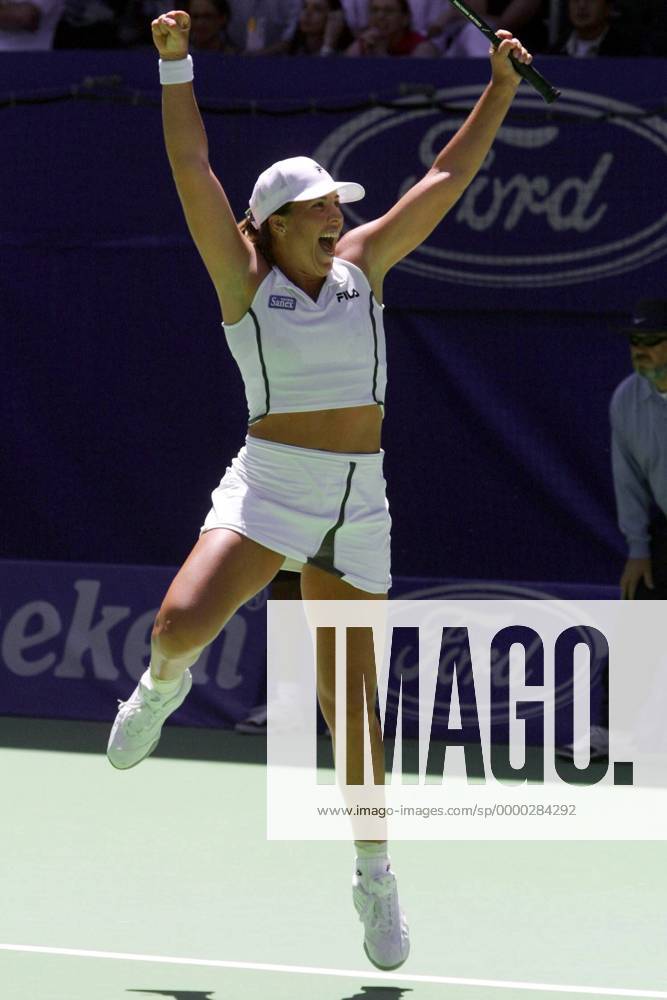 Jennifer Capriati (USA) jubelt Tennis Damen Australian Open 2001, Grand ...