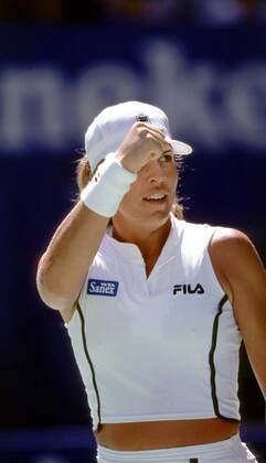 Jennifer Capriati (USA) jubelt Tennis Damen Australian Open 2001, Grand ...