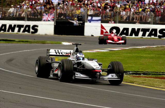 Mika Häkkinen, McLaren-Mercedes, im Porträt Motorsport Grand Prix ...