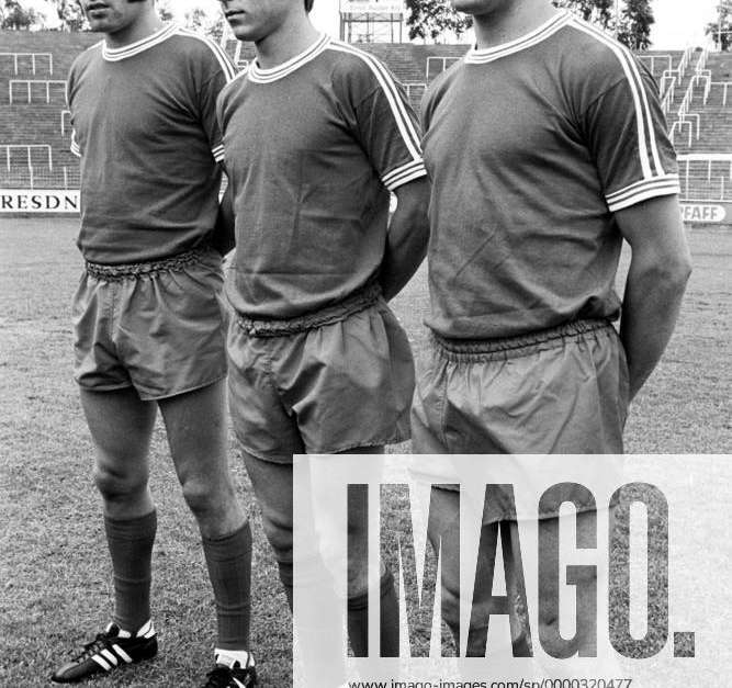 V. re.: Wolfgang Seel, Hermann Bitz und Hans-Jürgen Henkes - Neuzugänge bei Lautern Fußball 1. BL