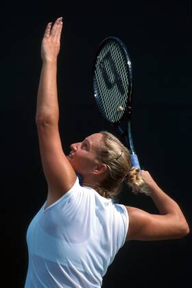 Sandra Cacic (USA) - Aufschlag Tennis Damen Ericsson Open 2001, WTA ...