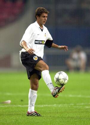 Pablo Aimar (Valencia CF) am Ball Fußball Herren Amsterdam Tournament ...