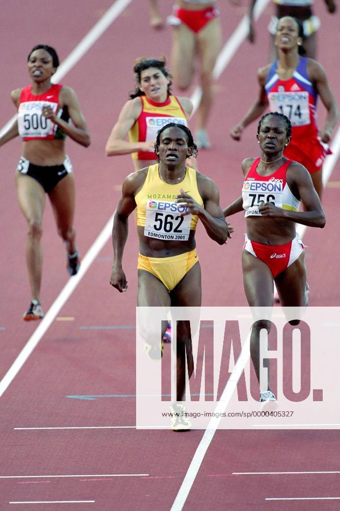 Maria Mutola (Mosambique, li.) vor Letitia Vriesde (Surinam ...