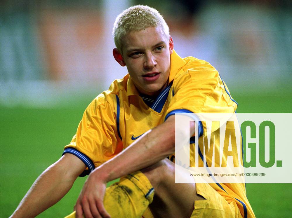 Alan Smith (Leeds) am Boden Fußball EC 3 Herren UEFA-Pokal 2001 2002 ...