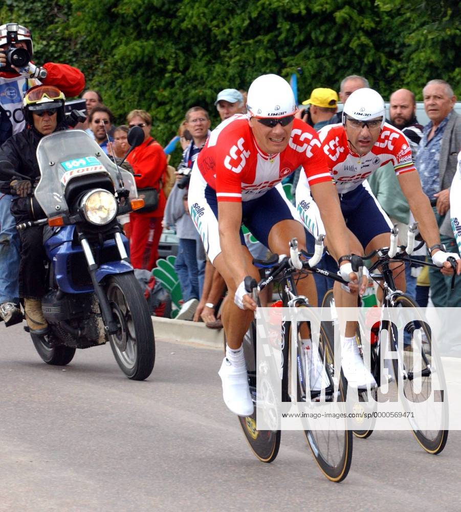 Mannschaftszeitfahren - Michael Sandstod und Laurent Jalabert vom Team ...