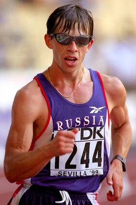 Ilya Markov Leichtathletik WM Herren Weltmeisterschaft 1999, Nationaltrikot, 20km, 20 km, Gehen