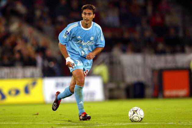 Johnny Ecker am Ball Fußball Herren Ligue Une 1 2002 2003, 1 ...