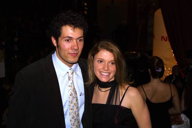 Evi Sachenbacher mit ihrem Freund, dem alpinen Skirennfahrer Johannes ...