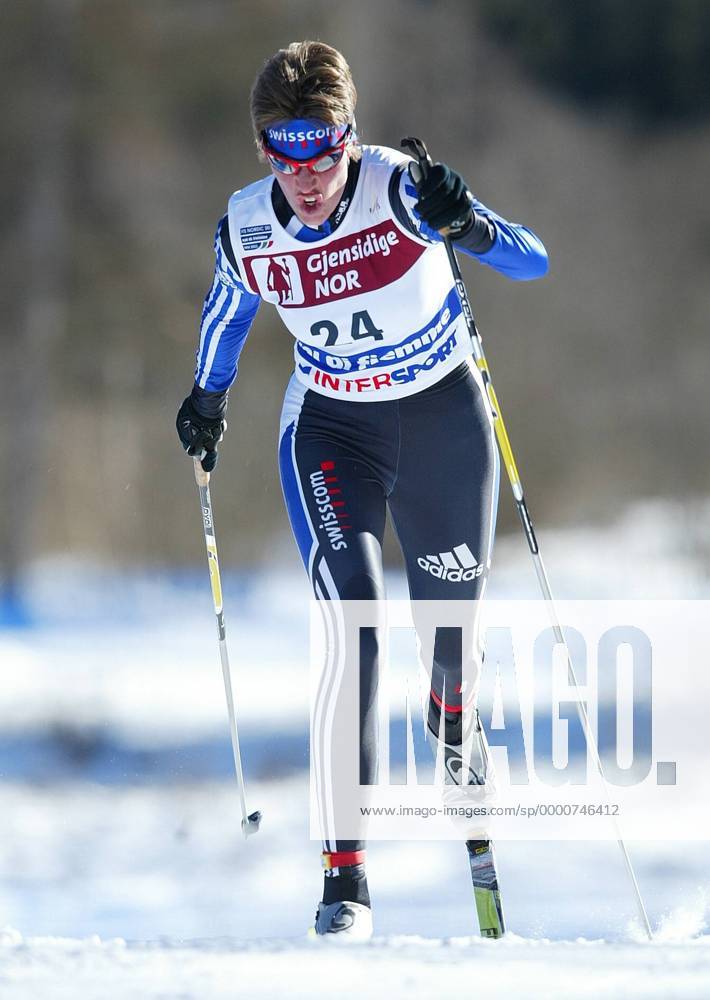Andrea Huber (Schweiz) Nordischer Skilauf WM Damen Weltmeisterschaft ...