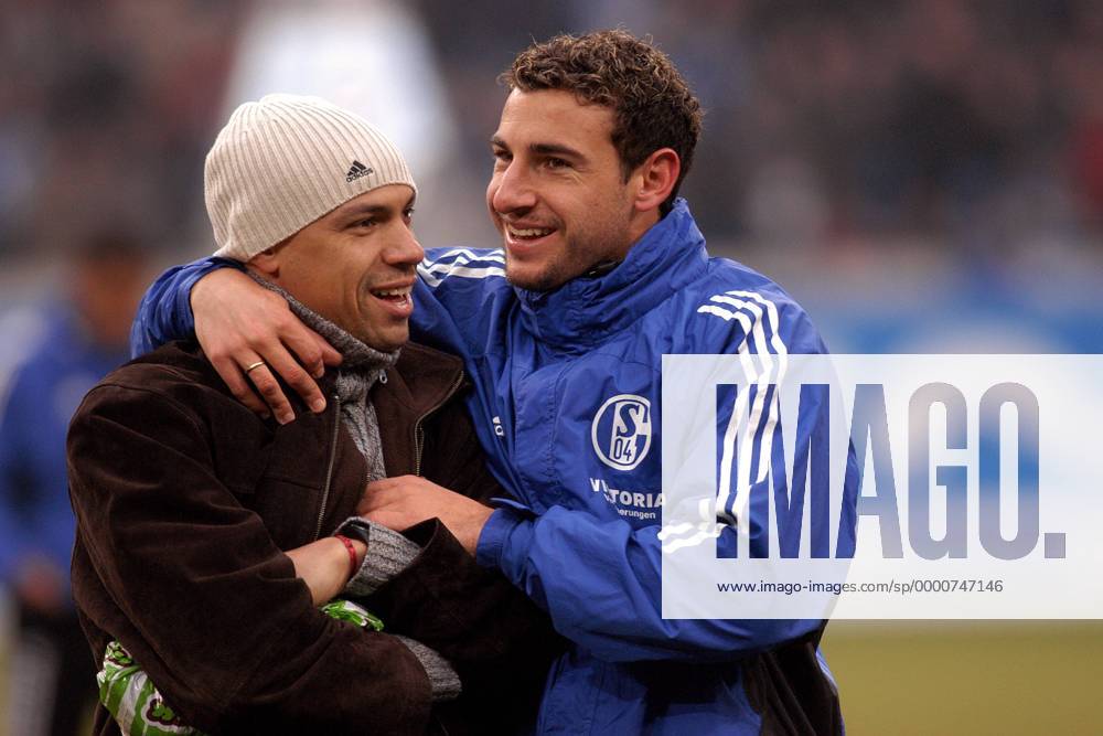 Gustavo Varela und Anibal Matellan Fußball 1. BL Herren Saison 2002 2003, FC Schalke 04, Vdig