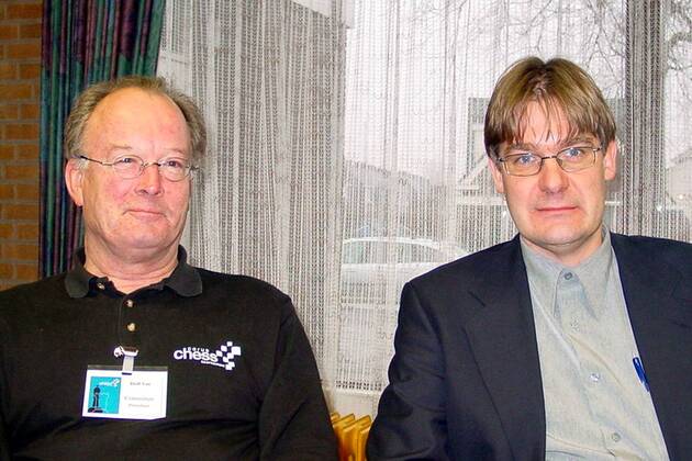 Der Präsident des Turnierkomitees Dolf Vos und Turnierdirektor Jeroen ...