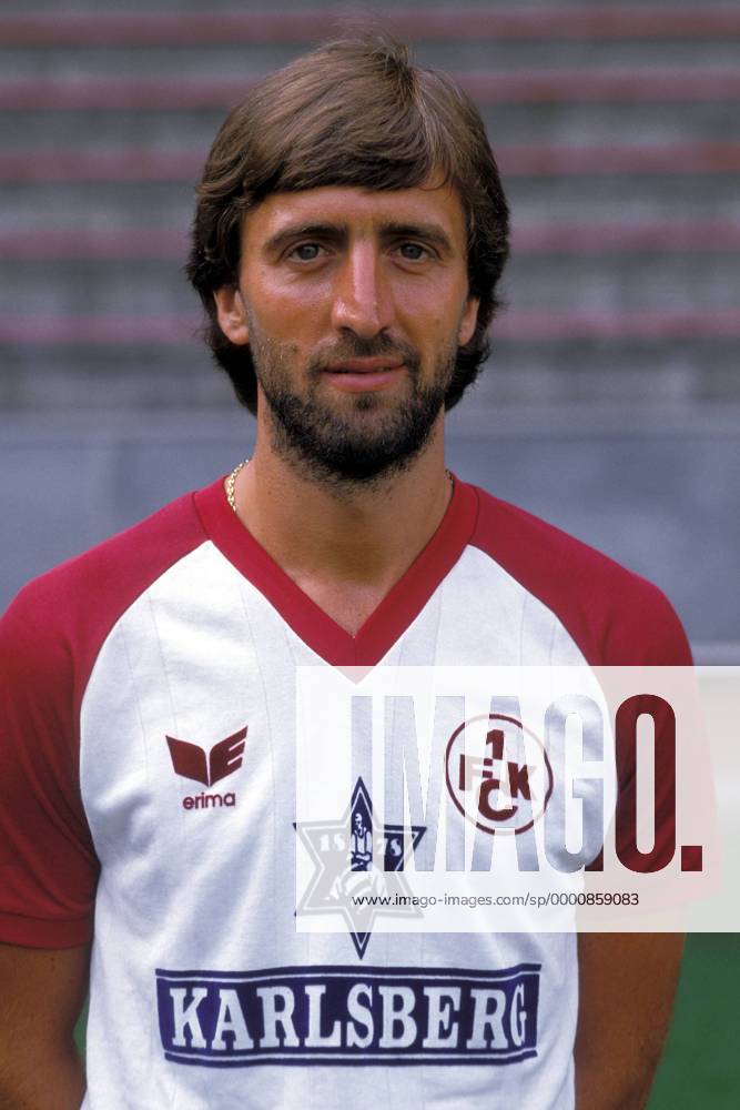 Michael Dusek (Lautern) Fußball 1. BL Herren Saison 1986 1987, 1. FC ...