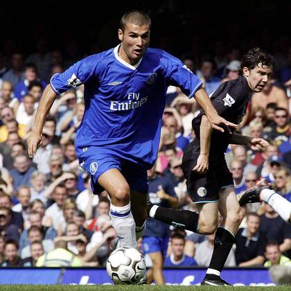 Adrian Mutu am Ball Fußball Herren English Premier League 2003 2004, 1 ...