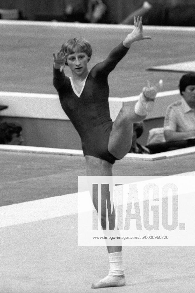 Steffi Kräker (DDR) - Bodenturnen Turnen OS Sommer Damen Olympische Spiele 1980, Sommerspiele