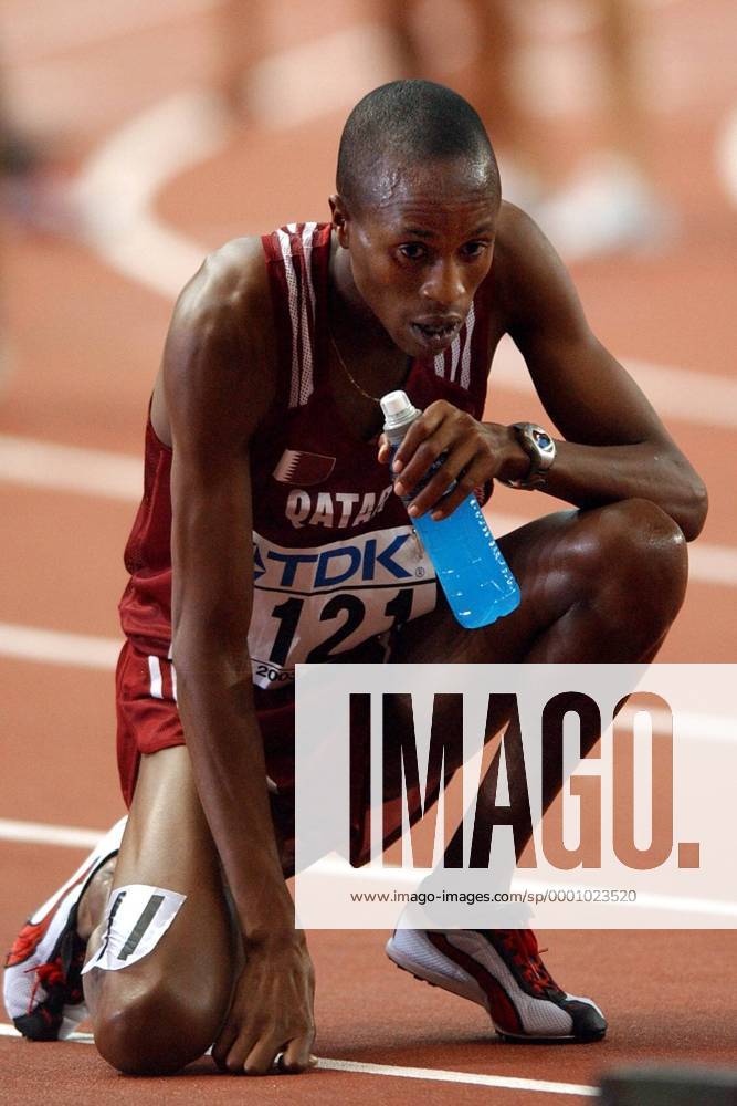 Weltmeister Saif Saeed Shaheen (Qatar) geht nach seinem Sieg für einen ...