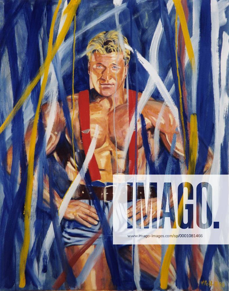 Gunter Schlierkamp-Gemälde von Cleff III. Bodybuilding Herren 1999 ...