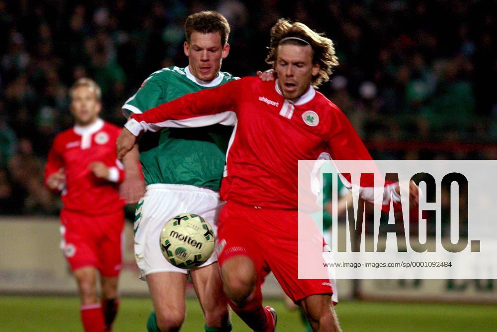 Gauthier Remacle (Oberhausen, re.) gegen Markus Kullig (Lübeck) Fußball ...