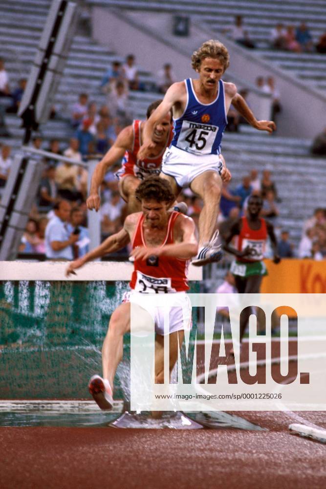 Hagen Melzer am Wassergraben Leichtathletik WM Herren Weltmeisterschaft ...