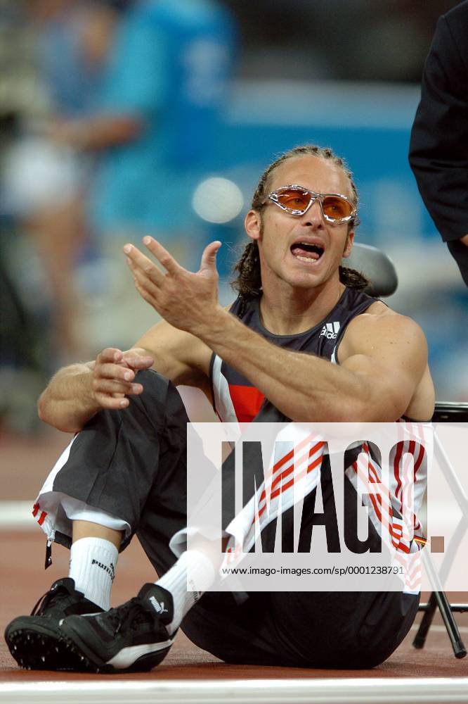 Tim Lobinger (Deutschland) lamentiert Leichtathletik OS Sommer Herren ...