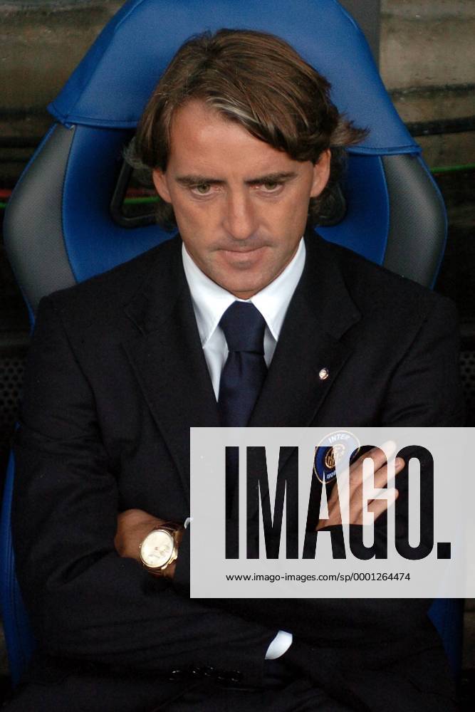 Trainer Roberto Mancini (Inter) Fußball EC 1 Herren Champions League ...
