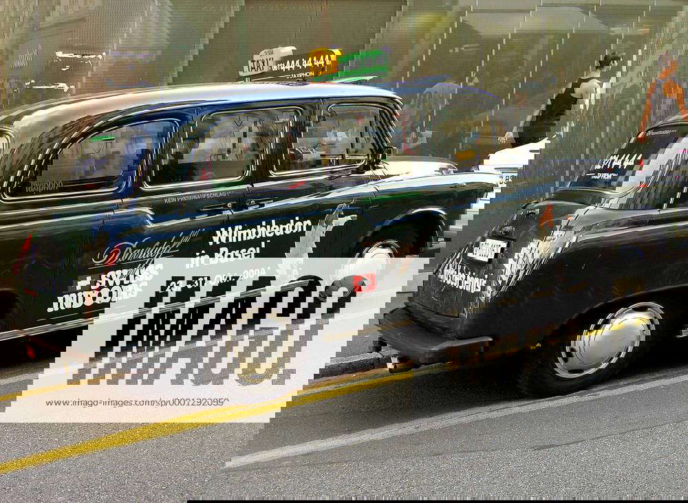 Wimbledon in Basel - Pete Sampras ziert ein Taxi anlässlich der ...