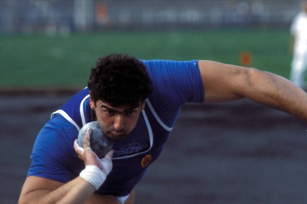 Udo Beyer Leichtathletik Herren Kugelstoßen 1986, Kugel, Kugelstoß ...