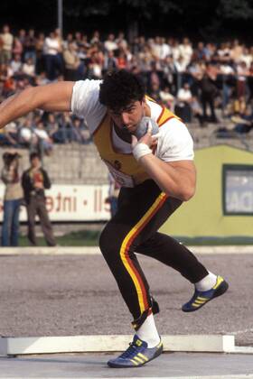 Udo Beyer Leichtathletik Herren Kugelstoßen 1986, Kugel, Kugelstoß ...