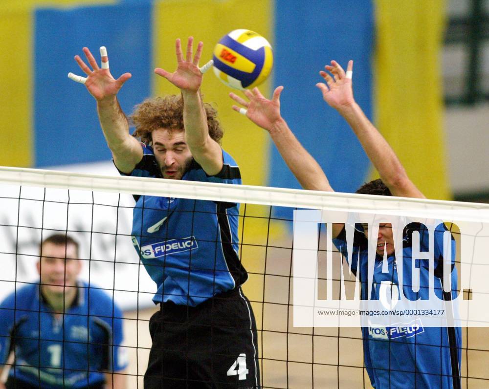 Aleksandar Spirovski und Sebastian Prüsener - Doppelblock Volleyball 1 ...