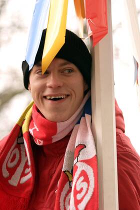 Hanno Balitsch beim Rosenmontagsumzug Fußball 1. BL Herren Saison 2004 ...