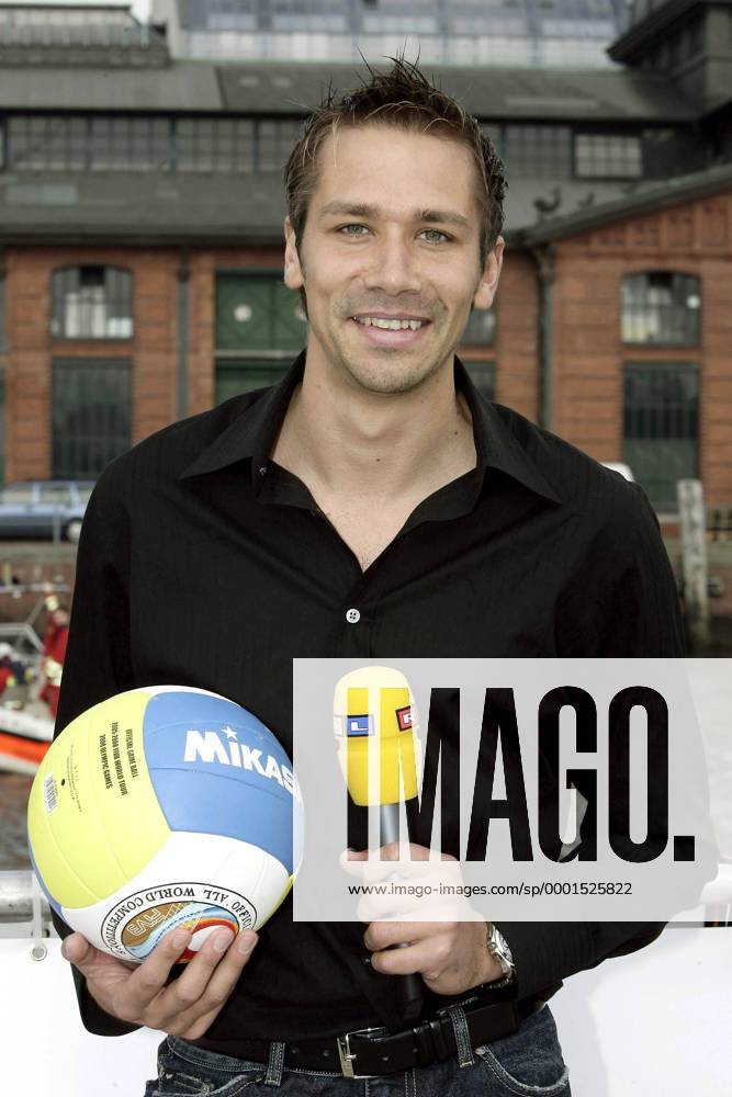 RTL Moderator Simon Südel Beachvolleyball Herren Beach 2005, Shooting ...