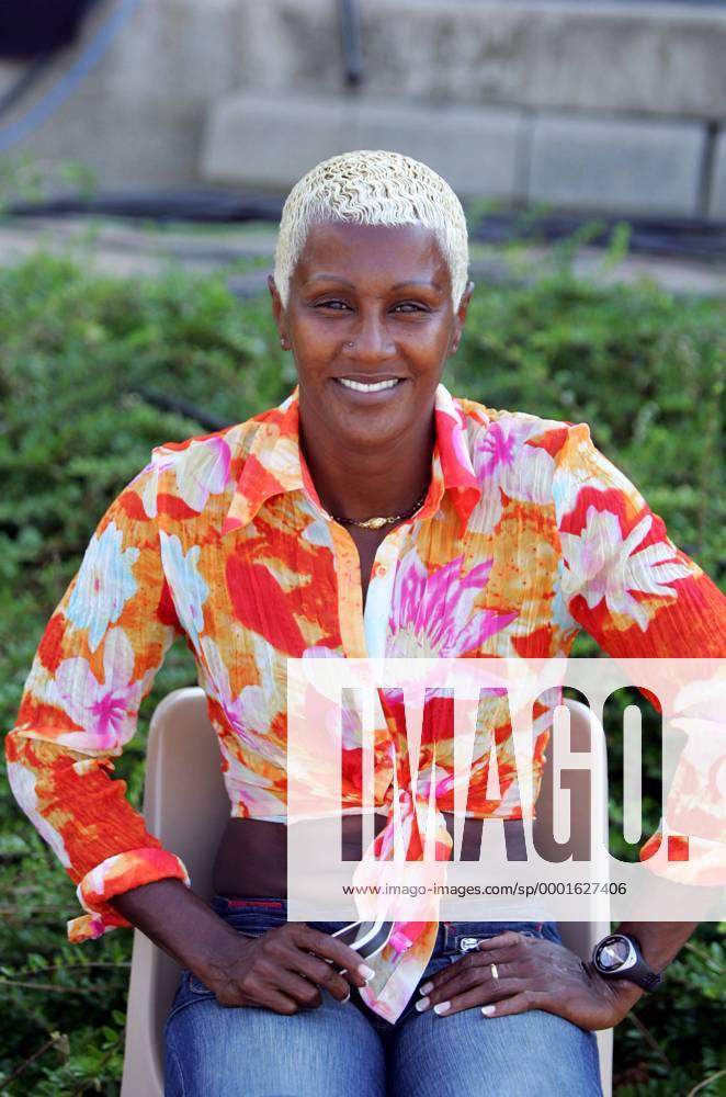 Patricia Girard (Frankreich) Leichtathletik Damen Leichtathletik 2005, Shooting, Fotoshooting