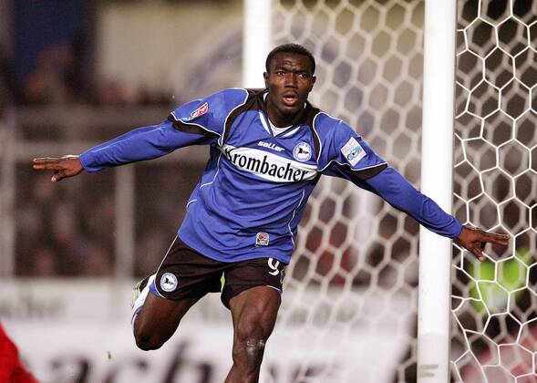 Isaac Boakye - Torjubel Fußball 1. BL Herren Saison 2005 2006, Arminia ...