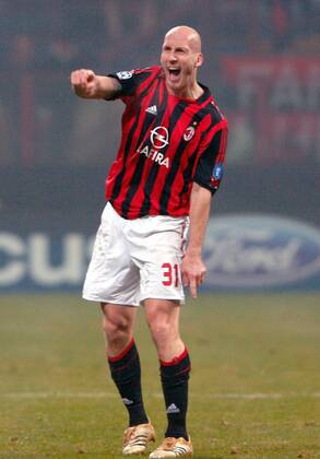 Jaap Stam (Milan) wütend Fußball EC 1 Herren Champions League 2005 2006 ...