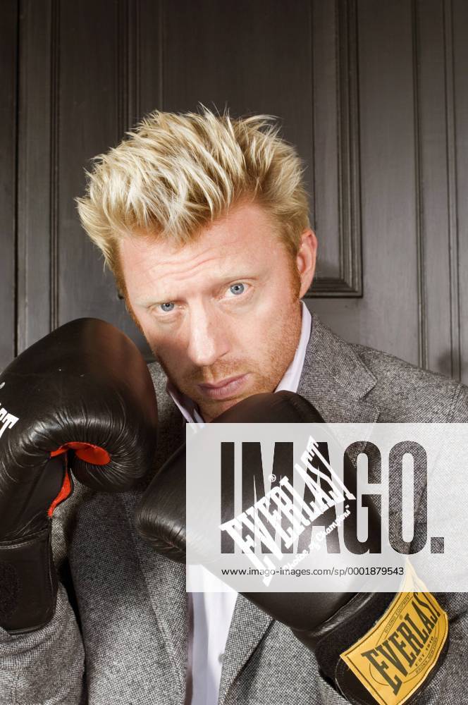 Boris Becker trägt Everlast Boxhandschuhe, möchte er sich nach der ...