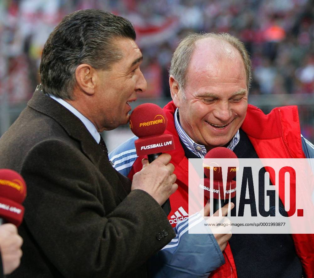 Die Managerkollegen Rudi Assauer (Schalke, li.) und Uli Hoeneß (Bayern ...