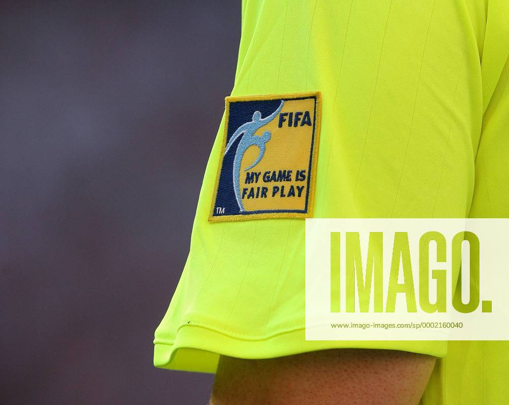 FIFA My Game is Fair Play Aufnäher auf dem Ärmel eines FIFA ...