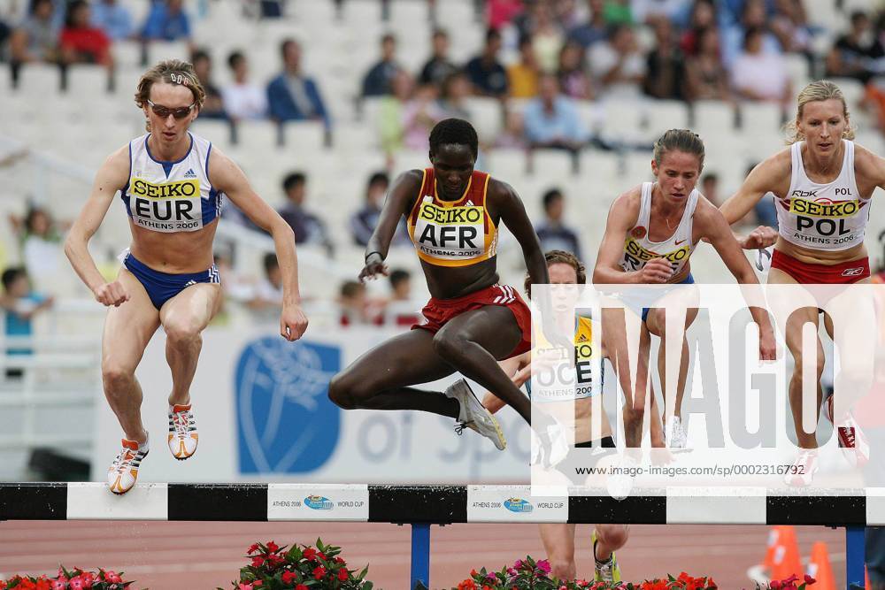 3000m Hindernislauf, v.li.: Alesia Turava, Jeruto Kiptum, Victoria Mitchell, Tatyana Petrova