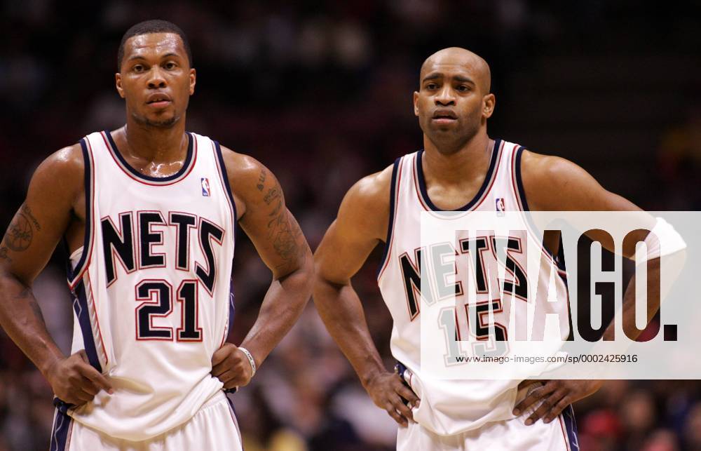 Antoine Wright (li.) und Vince Carter (beide New Jersey Nets ...