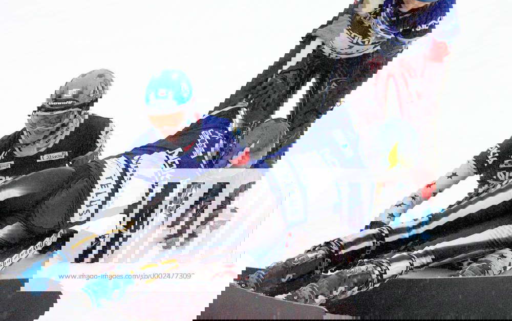 Jubel im Schnee, v.li.: Daniela Meuli (Schweiz), Heidi Neururer und ...