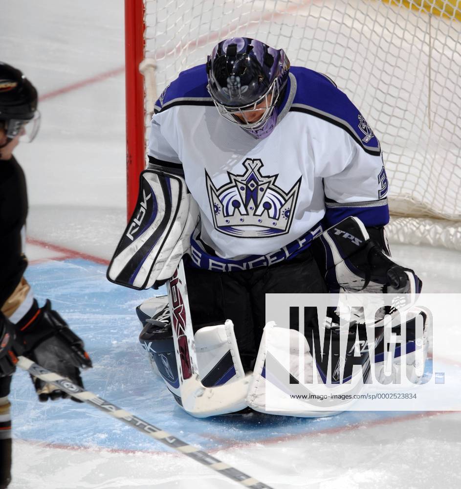 Torwart Dan Cloutier pariert - Eishockey Herren NHL 2006 2007, LA, L A ...
